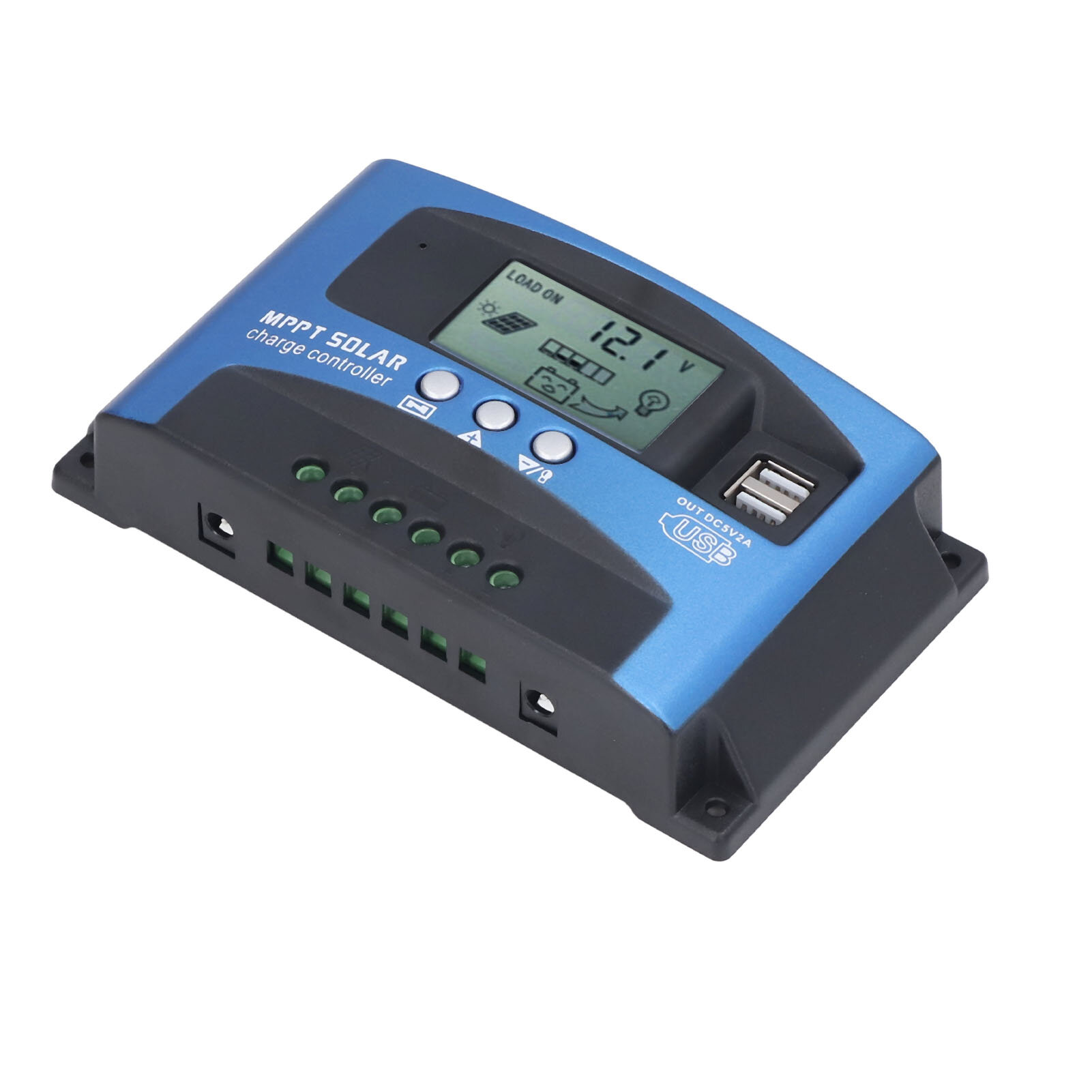 Контроллер заряда солнечной батареи 12 В 24 В MPPT, зарядное устройство для фотоэлектрической панели, светодиодный интеллектуальный контроллер уличного освещения 40А