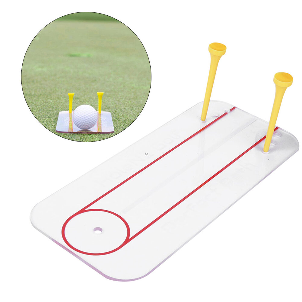 Golf Swing Прямая тренировка в гольфе, маленькое зеркало, выравнивание линии глаз, тренировочное пособие, тренажер для качелей, аксессуары для обучения гольфу