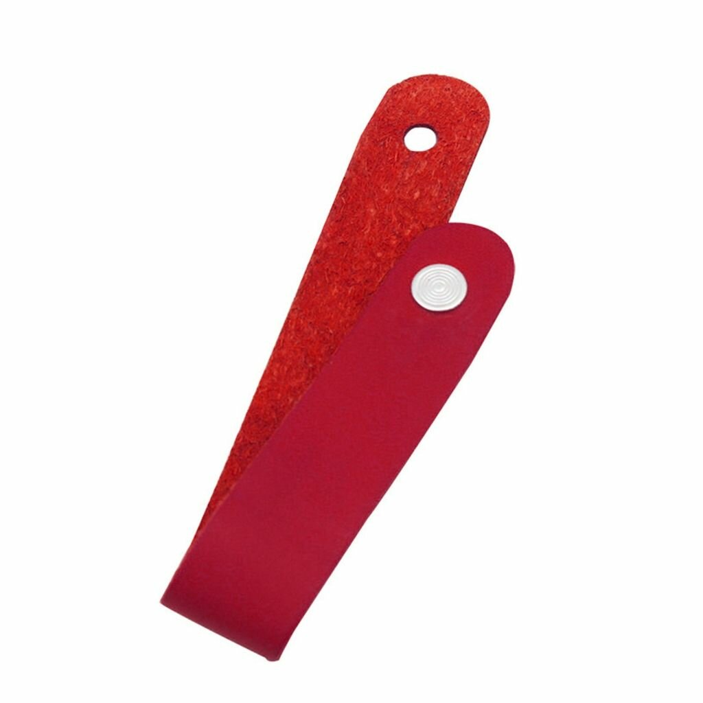 Кожаный ремешок Qin на шею-красный