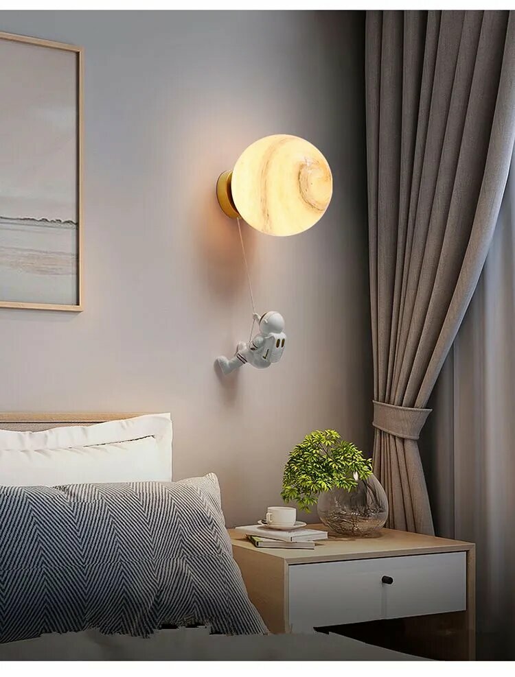 Настенный светильник Moon для детской комнаты: современный минималистский дизайн, G9, 5 Вт