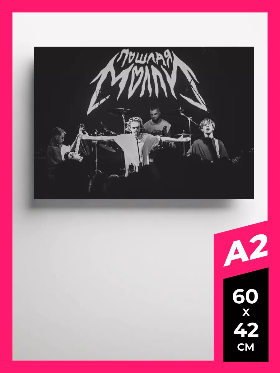 Постер Пошлая Молли плакат на стену А1, А2, А3, 50 на 70 10, матовая фотобумага премиум качества