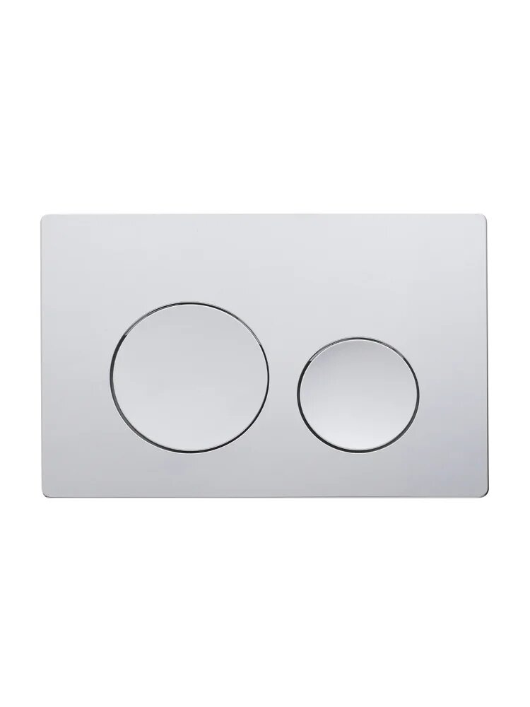 Кнопка смыва для унитаза Agger APB0100 хром, глянцевая, кнопка для инсталляции, двойной смыв