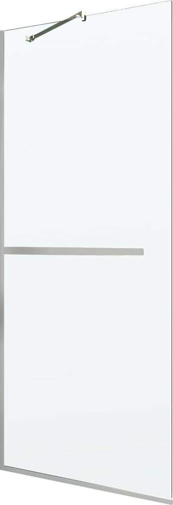 Душевая перегородка Maybahglass MGD-720-5у 69 см, профиль матовый хром, стекло прозрачное