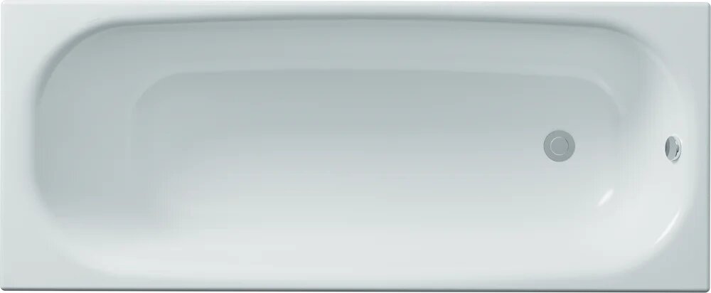 Акриловая ванна 1ACReal Тира 170x70, с каркасом, пристенная, белая, глянцевая, прямоугольная, антискользящее покрытие