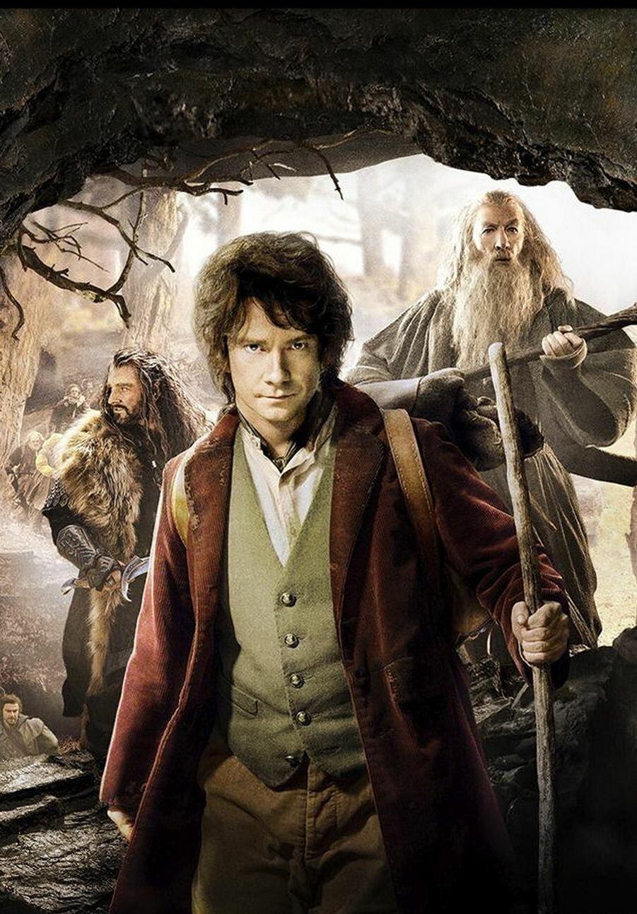 Плакат, постер Хоббит (Hobbit) на бумаге, размер 21х30см