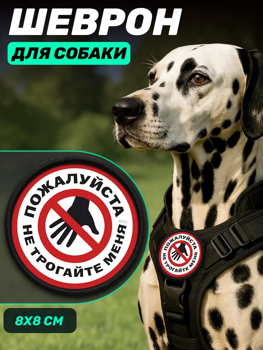 Шеврон на шлейку для собак Не трогайте меня