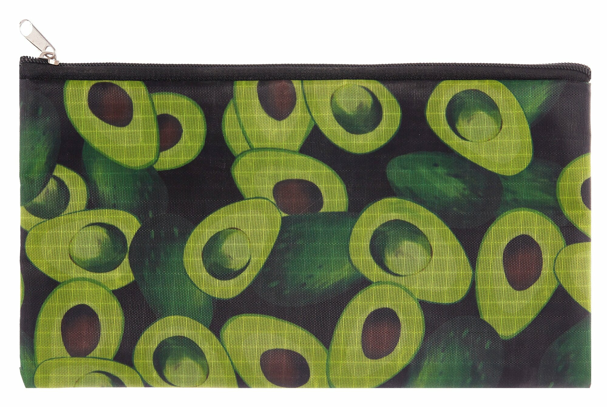 Пенал-косметичка "Avocado black" 21*12, ткань, подклад