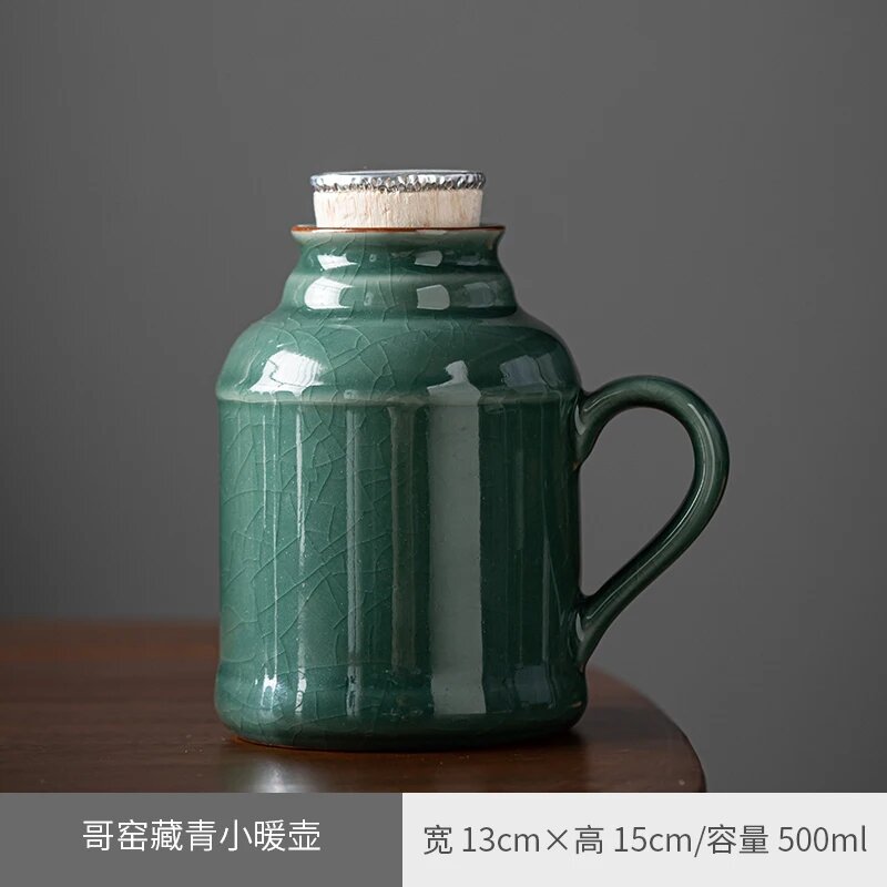 Керамическая кружка Ru, 500, Изумрудный