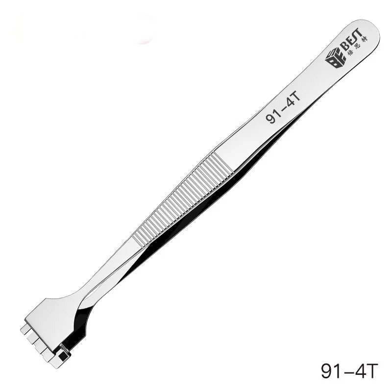 Пинцет вафельный из нержавеющей стали BST-91-4T
