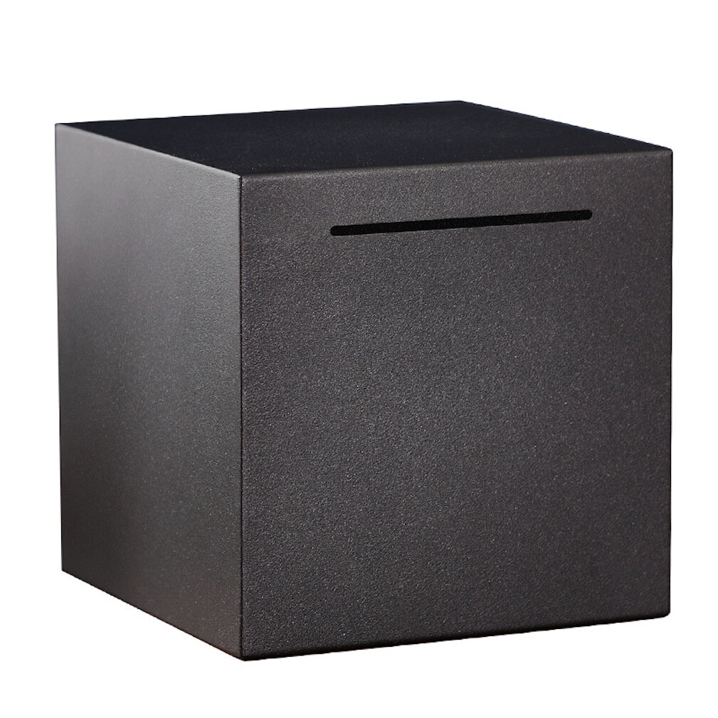 Квадратные копилки из нержавеющей стали для детей Аниме Копилка Банка для сбережений, милый монетный ящик 12x12x12см