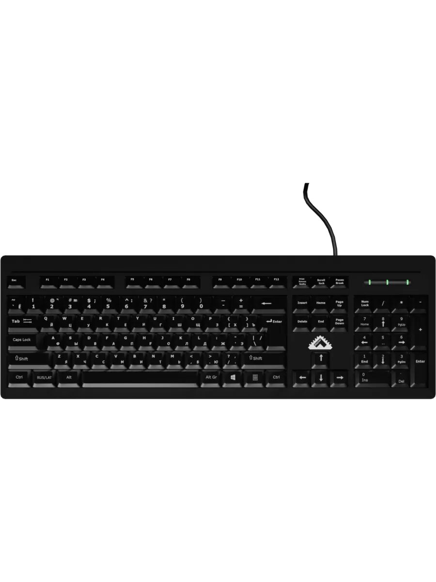 Клавиатура КЛ104РУ черный USB