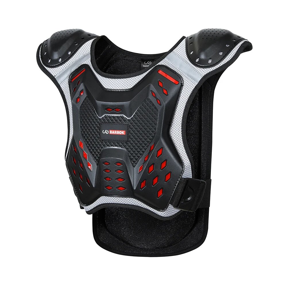 WOSAWE детский защитный жилет для мотокросса, броня для велосипеда, внедорожная мотоциклетная куртка, гоночное снаряжение, гоночный защитный жилет для улицы, S, Черный