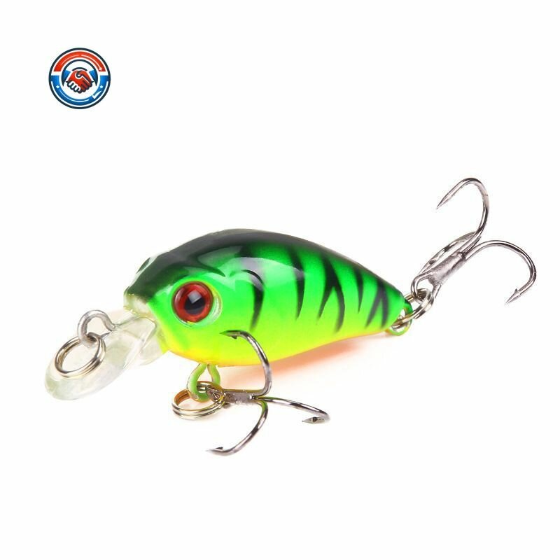 Поппер воблер 4,5 см 3,5 г для ловли на поверхности, кренкбейт с 3D-глазами и антикоррозийным крючком, искусственная приманка для спиннинга на щуку, окуня, жереха