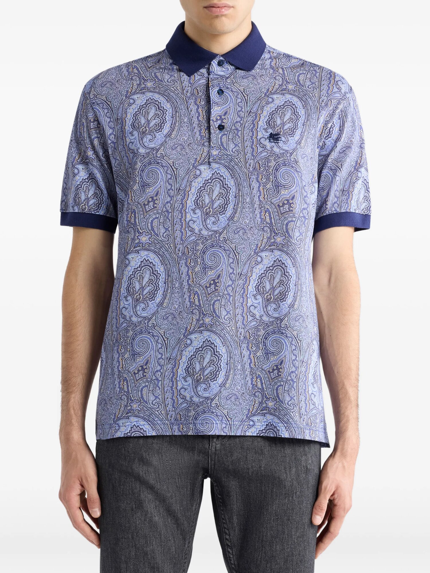 Рубашка ETRO, размер 2XL, синий — фото 1