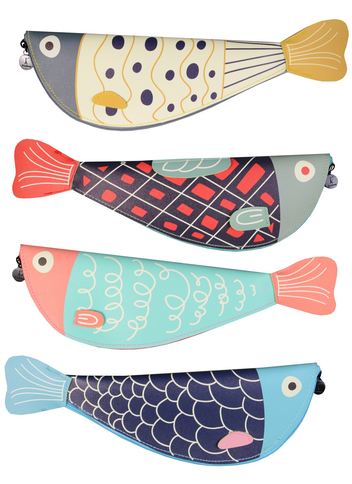 Пенал на молнии Рыба (33х15) (винил) (ПВХ бокс)