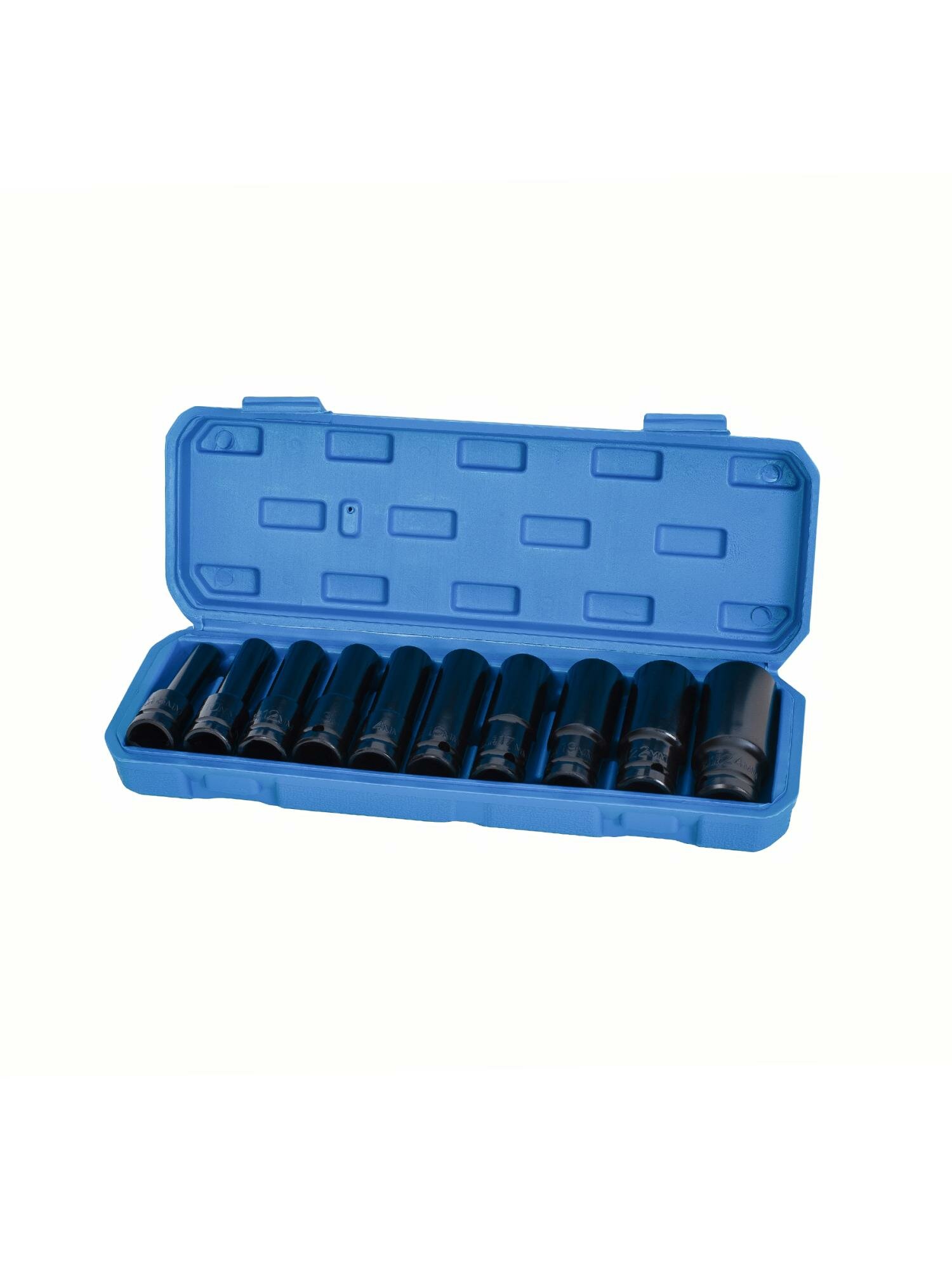 Набор головок ударных 10 шт (8 - 24 мм) 1/2" STARTECH ST88010, синий кейс