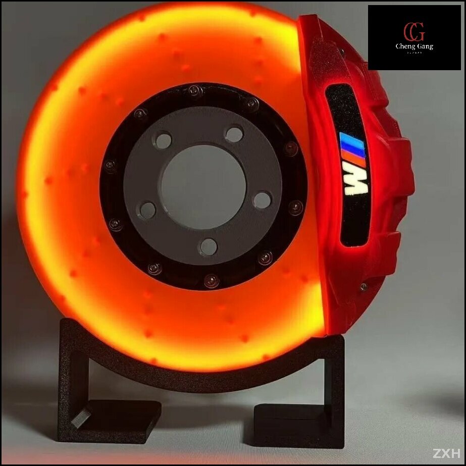 Эксклюзивный светильник LED в виде тормозного диска BMW M Series с возможностью зарядки для рабочего стола