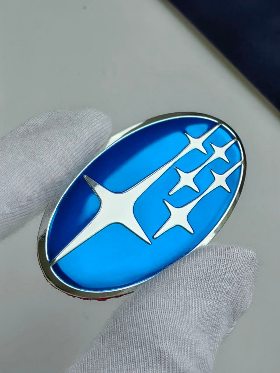 Эмблема на руль 58мм Субару, шильдик Subaru (1 шт.)