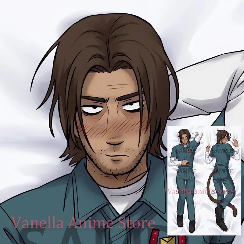 Наволочка Dakimakura Jimmy Mouthwashing, 50x150cm Peach Skin