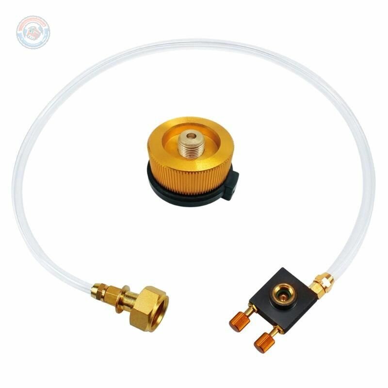 Европейский заправочный и вентиляционный клапан с адаптером для газовой плиты, безопасная система подключения баллона для кемпинга и туризма