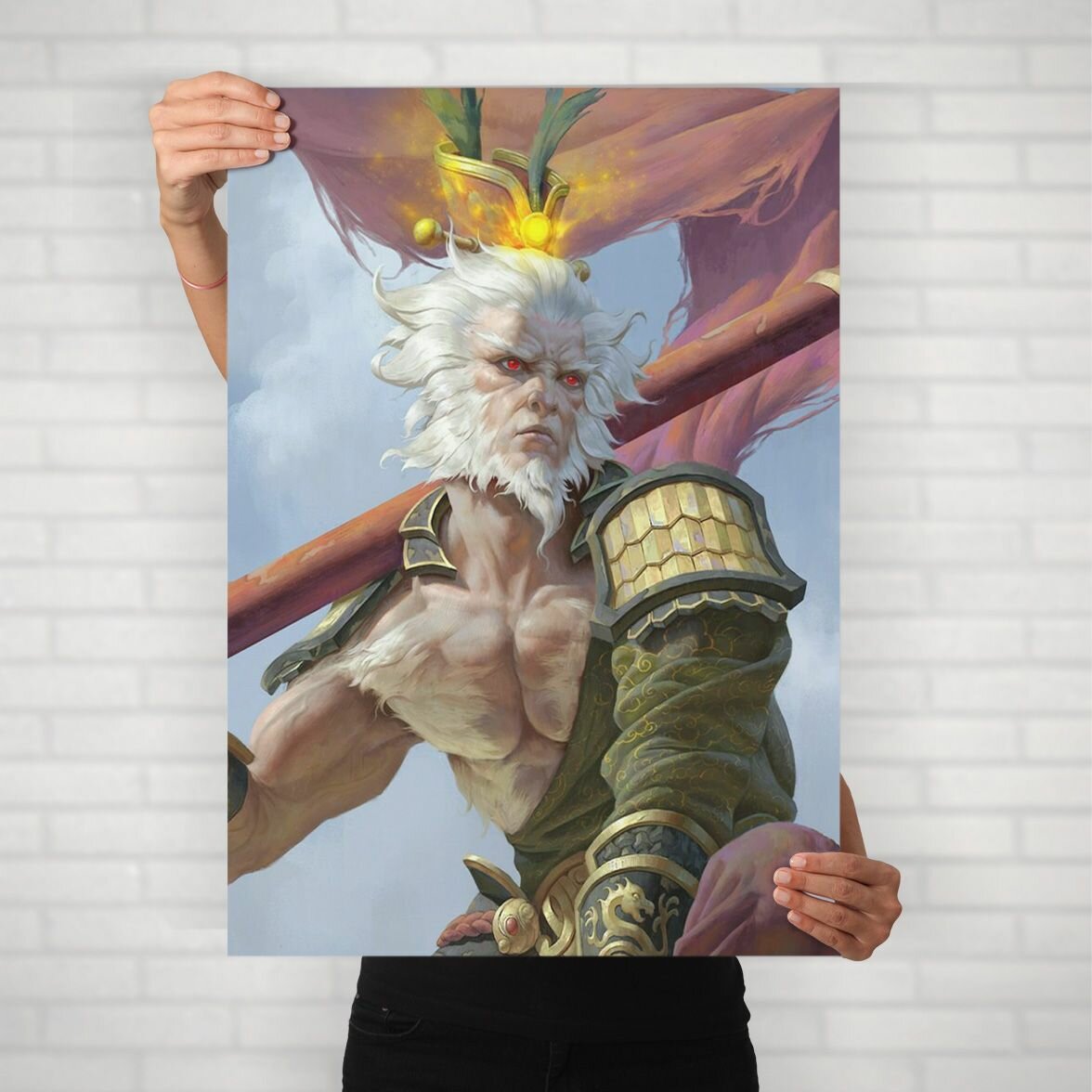 Плакат на стену для интерьера Dota 2 (Monkey King) - Постер по игре формата A2 (42х60 см)