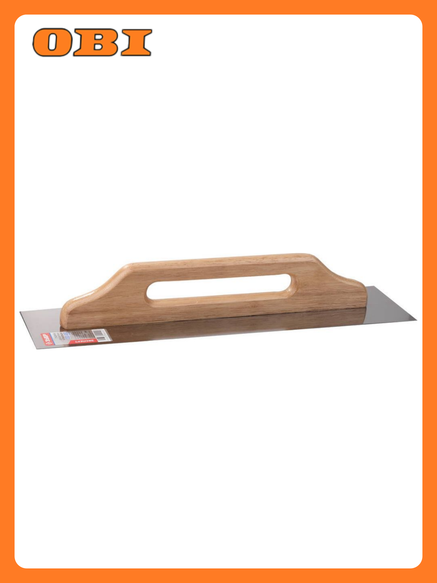 Гладилка штукатурная ЗУБР, нержавеющая сталь, деревянная рукоятка, зеркальная полировка