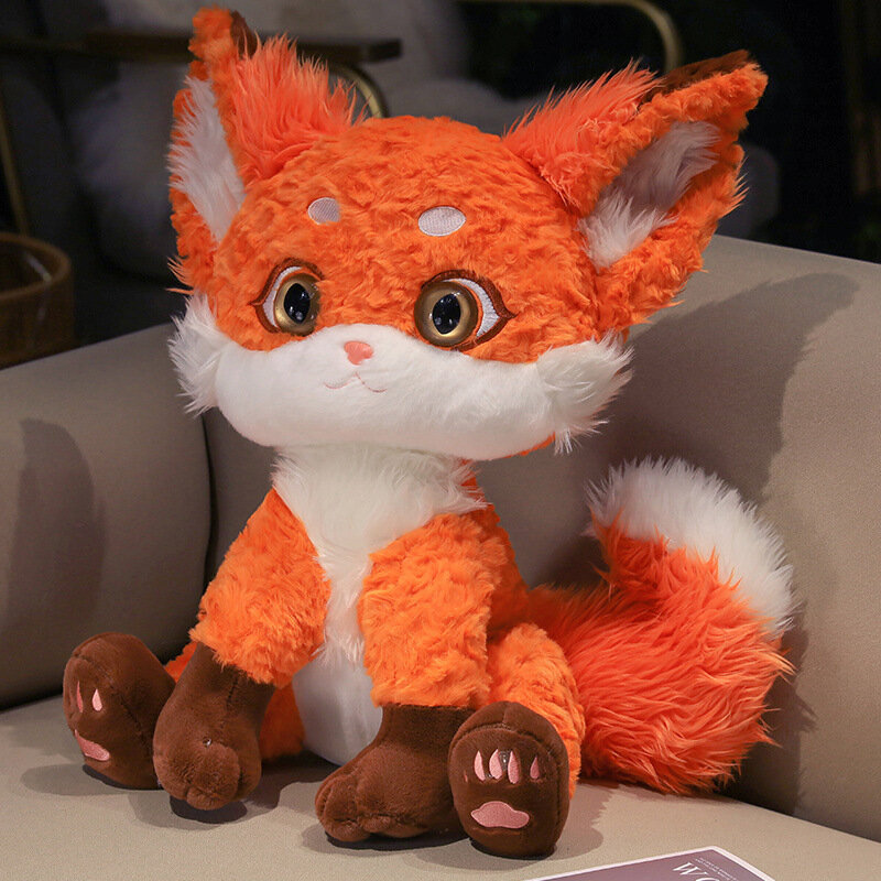 Трансграничная зимняя снежная лисица кукла плюшевая игрушка маленькая лиса кукла тряпичная кукла девушка спящая подушка