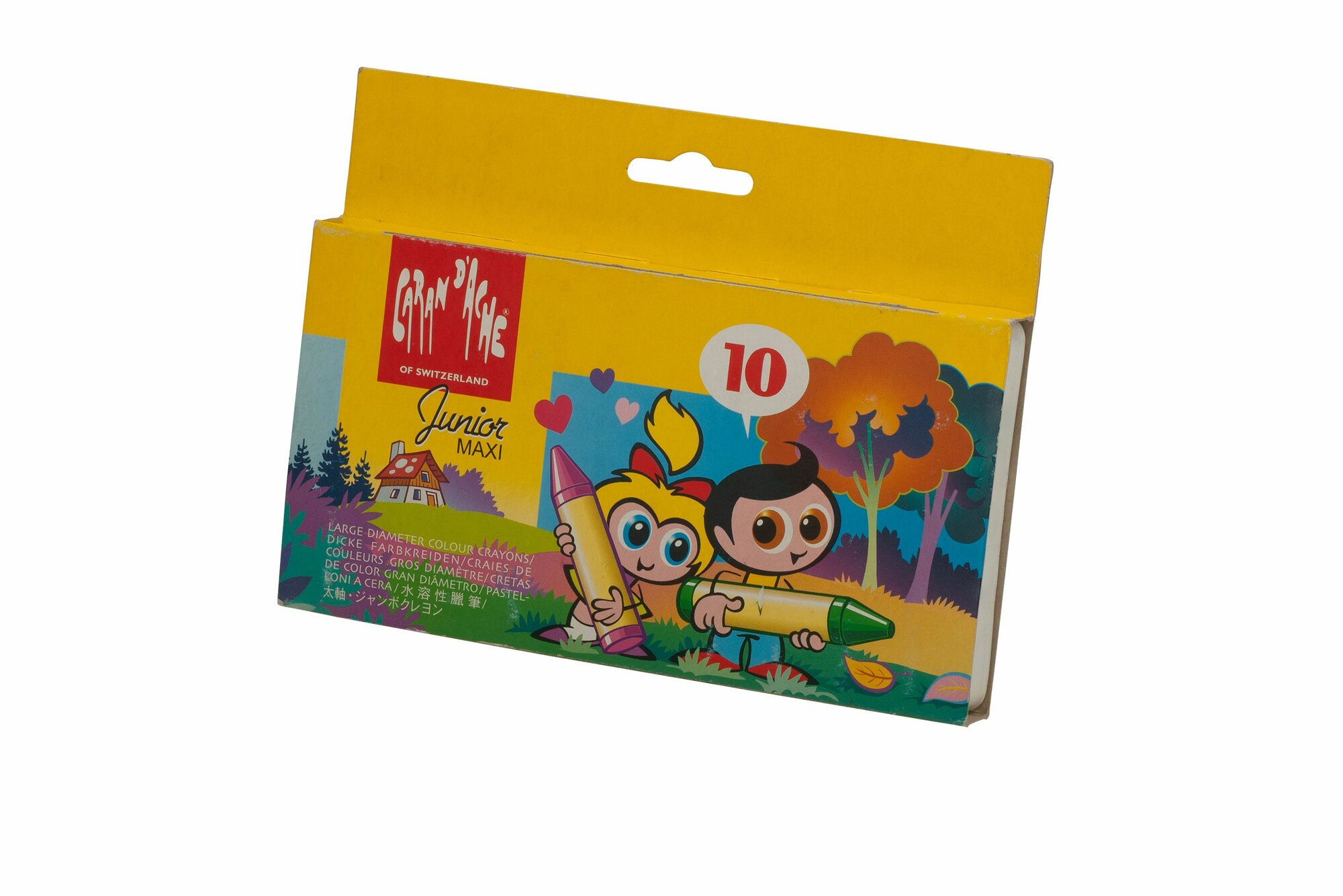 Мелки цветные CARAN d'ACHE 10 цв 'COLOURS ' JUNIOR, CR 7610-410