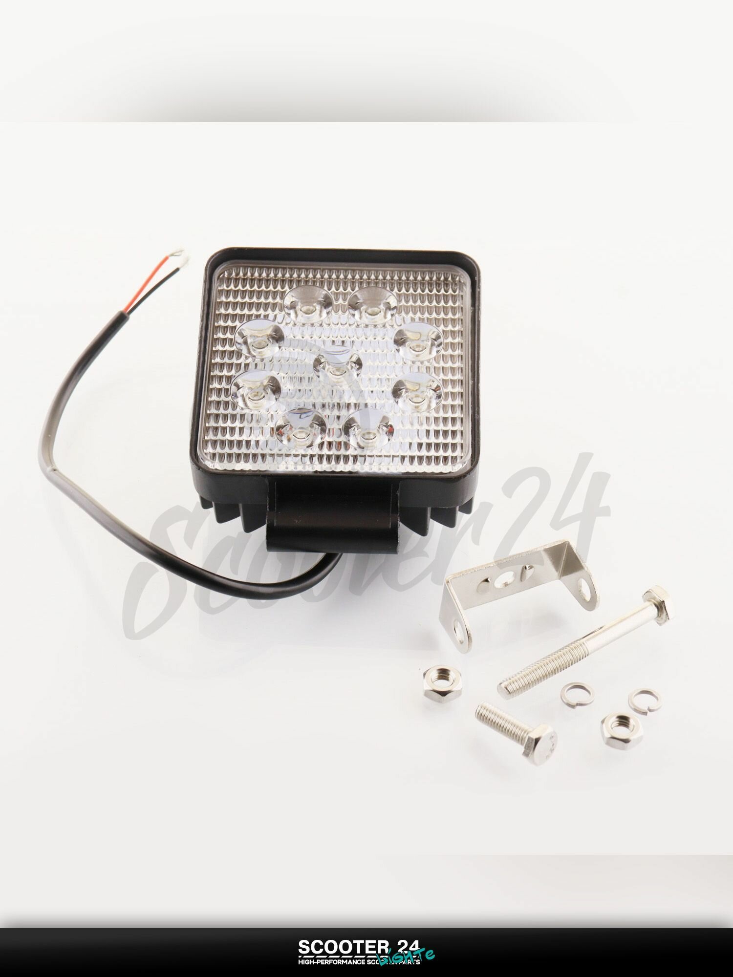 Дневные ходовые огни, для мототехники универсальные (L-100 мм, сверхяркие 9 диодов 12V, влагозащищенные с активным охлаждением)"IZE"