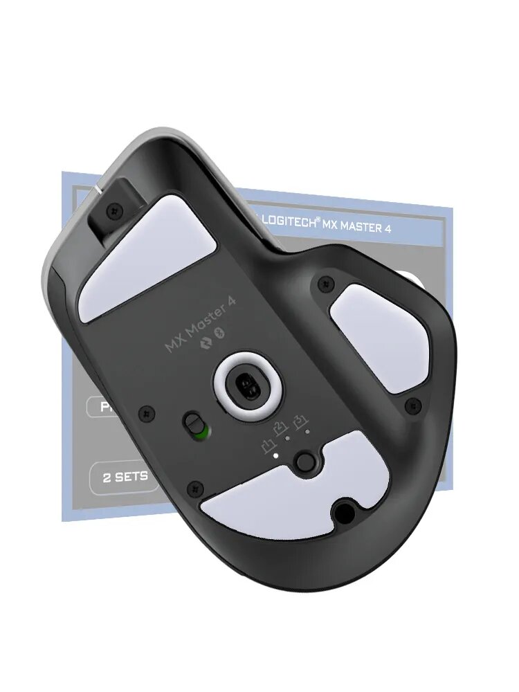 Глайды для мыши Logitech MX Master 4 / Ножки для игровой мыши / TALONGAMES Glides ICE
