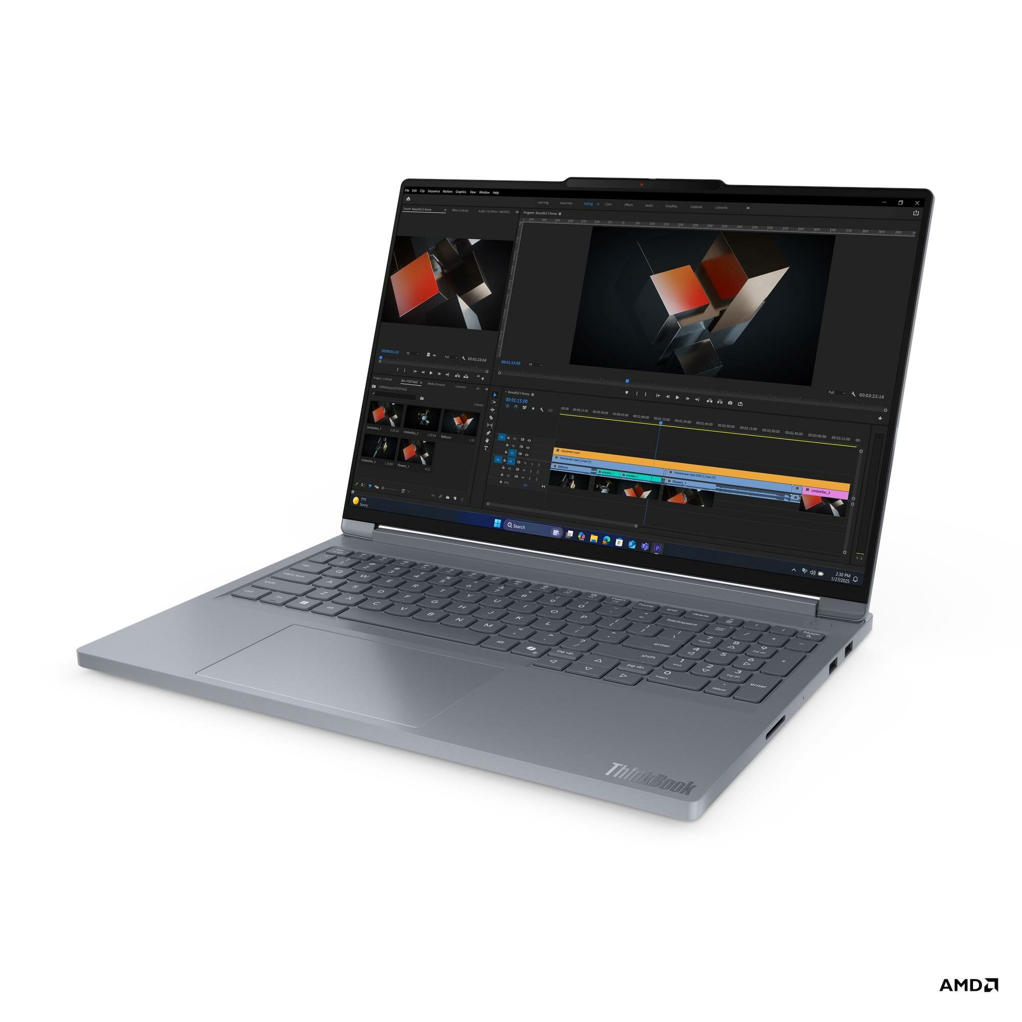 Ноутбук Lenovo Thinkbook 16p Gen 6 2025, AMD Ryzen 9 8945HX, RTX 5060, 32 GB, SSD 1 TB, Windows 11 Pro, Кл-ра: Ru/Eng