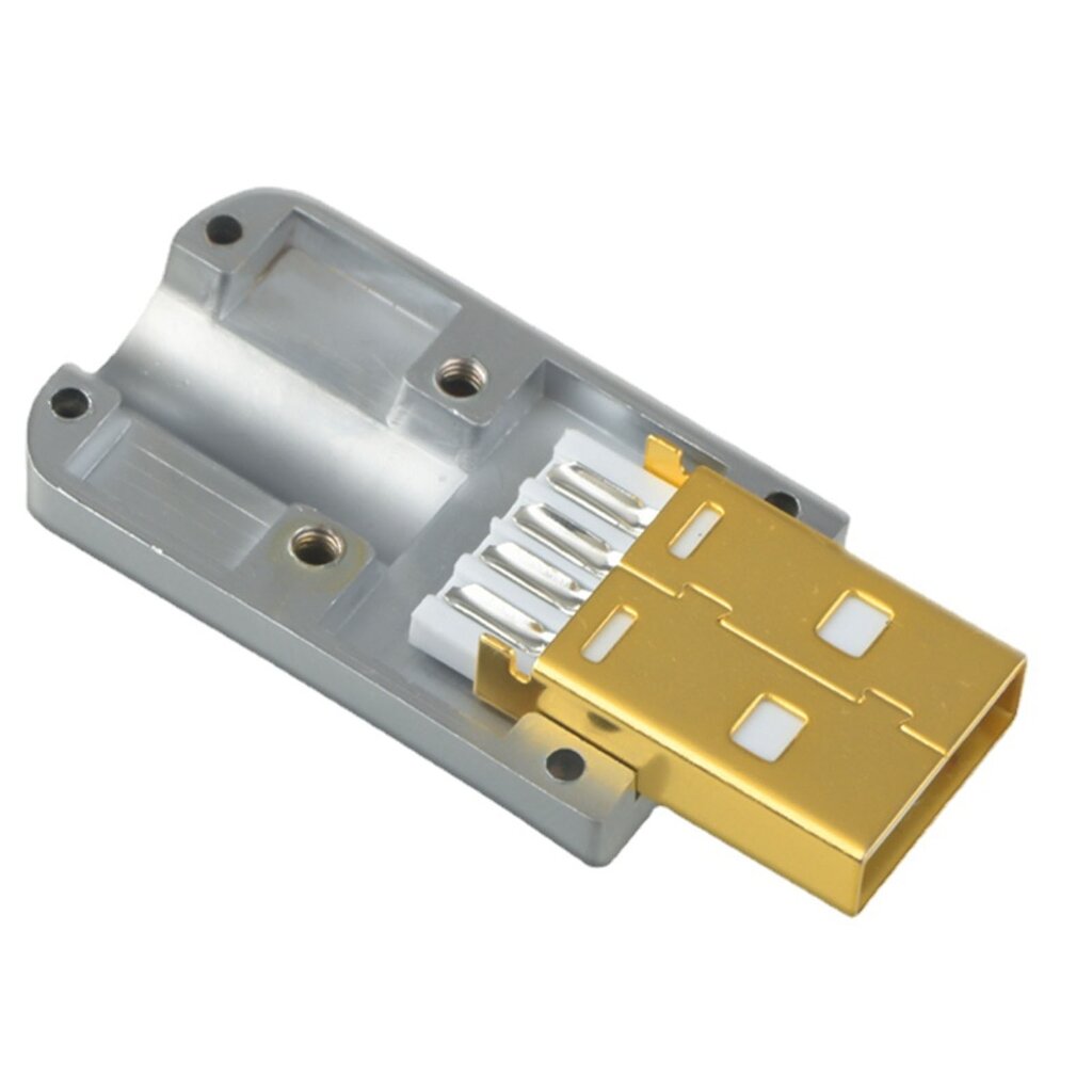 Алюминиевый сплав USB 2.0 A/B DIY Декодеры декодеры разъема разъема для разъема шнура