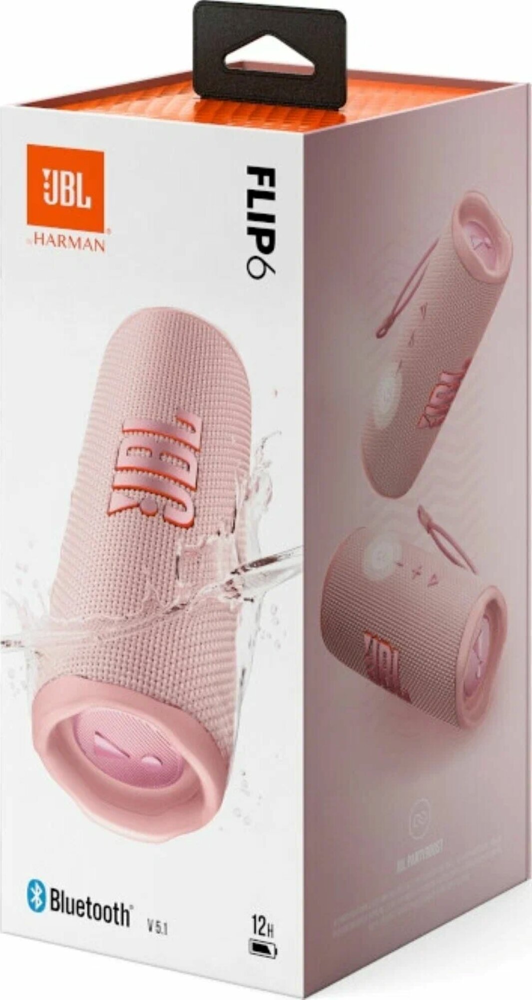 Портативная акустика JBL Flip 6, Bluetooth 5.1, 30 Вт, розовый