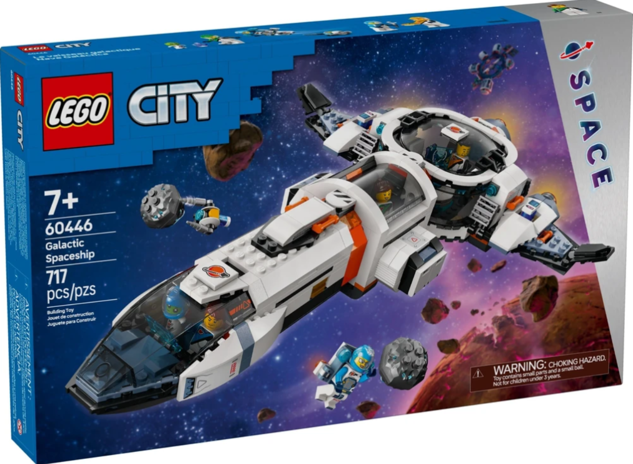 Конструктор LEGO City 60446 Модульный галактический космический корабль, 717 дет. (Modular Galactic Spaceship)
