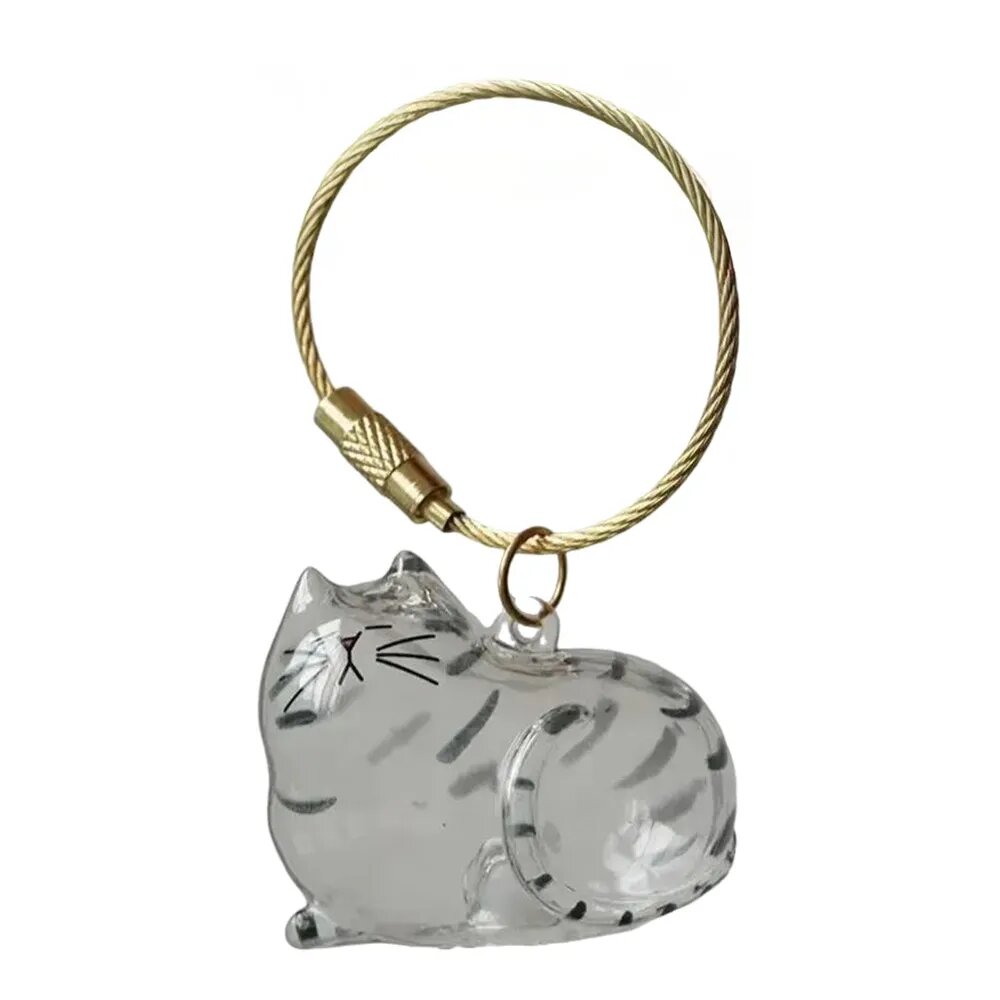 Брелок-капсула для кошачьей шерсти Прозрачный, уникальный, с персональным наполнением!