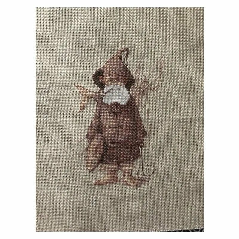 Набор для вышивания крестом, Старик ловя рыбу, Nimue, Вышивка, Подсчитал холст, Крестный комплект стежка