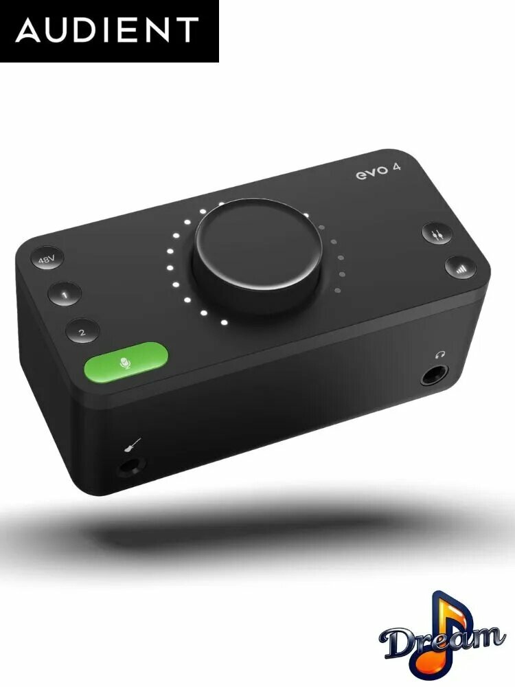 AUDIENT Студийный комплект для звукозаписи Аудиоинтерфейс EVO 4 USB, черно-серый
