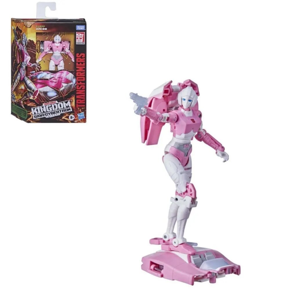Hasbro Игрушки-трансформеры Generations War for Cybertron: Kingdom Deluxe WFC-K17 Фигурка Arcee - от 8 лет и старше, 5,5 дюймов F0676