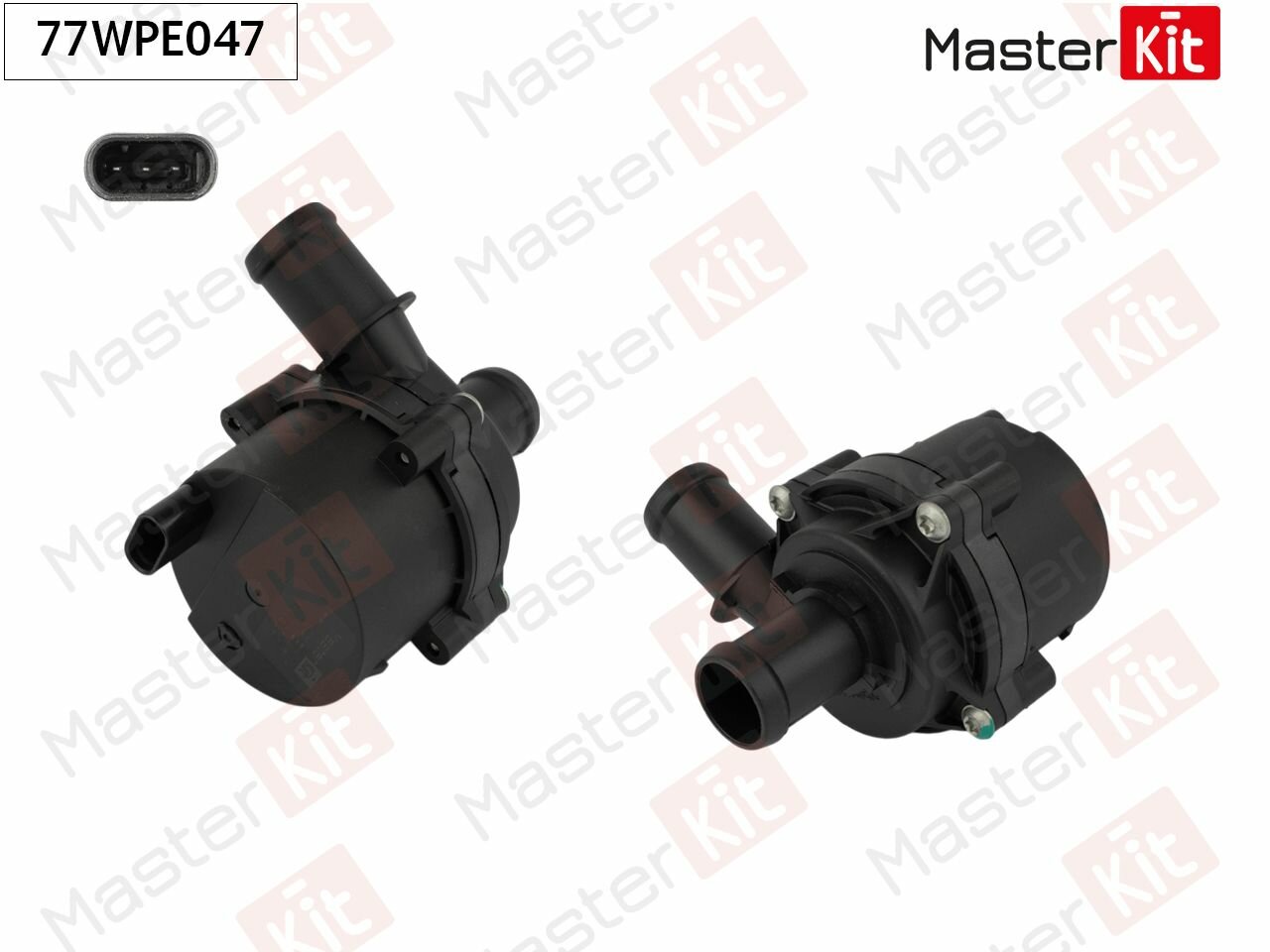Насос водяной электрический Skoda Octavia III5E3NL3NR3 12-VW Polo AW1BZ1 17- MasterKit 77WPE047