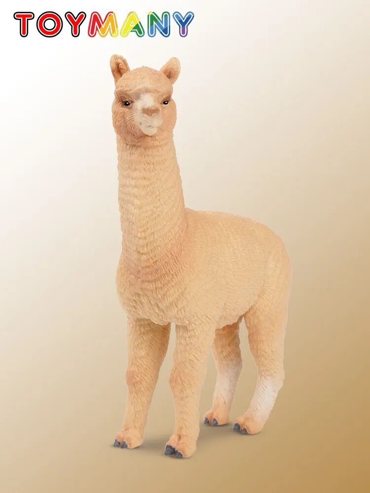 Toymany фигурка ферма животное, Фигурка самца Альпаки, Коллекционная игрушка, 51X23X89 mm