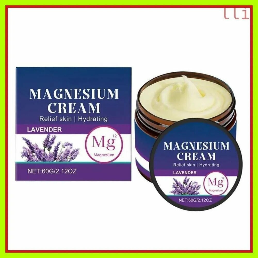 Новый стиль осени 2025 года60 г успокаивающего крема с магнием для тела, для снятия дискомфорта в запястьях и коленных суставах, массажный крем