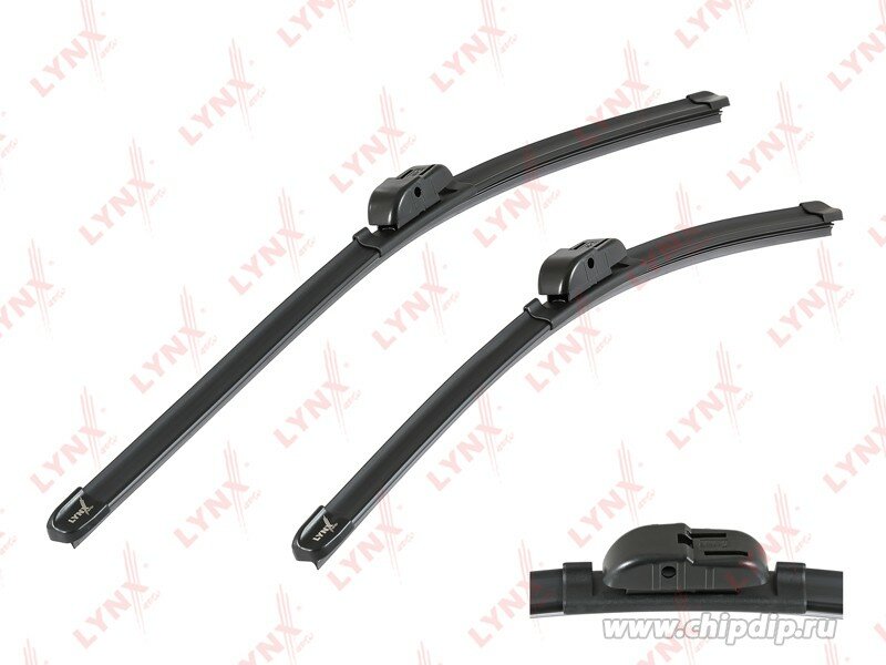 Комплект щеток стеклоочистителя бескаркасных LYNX AUTO XF5545S 530+480 мм Opel Astra H 04->