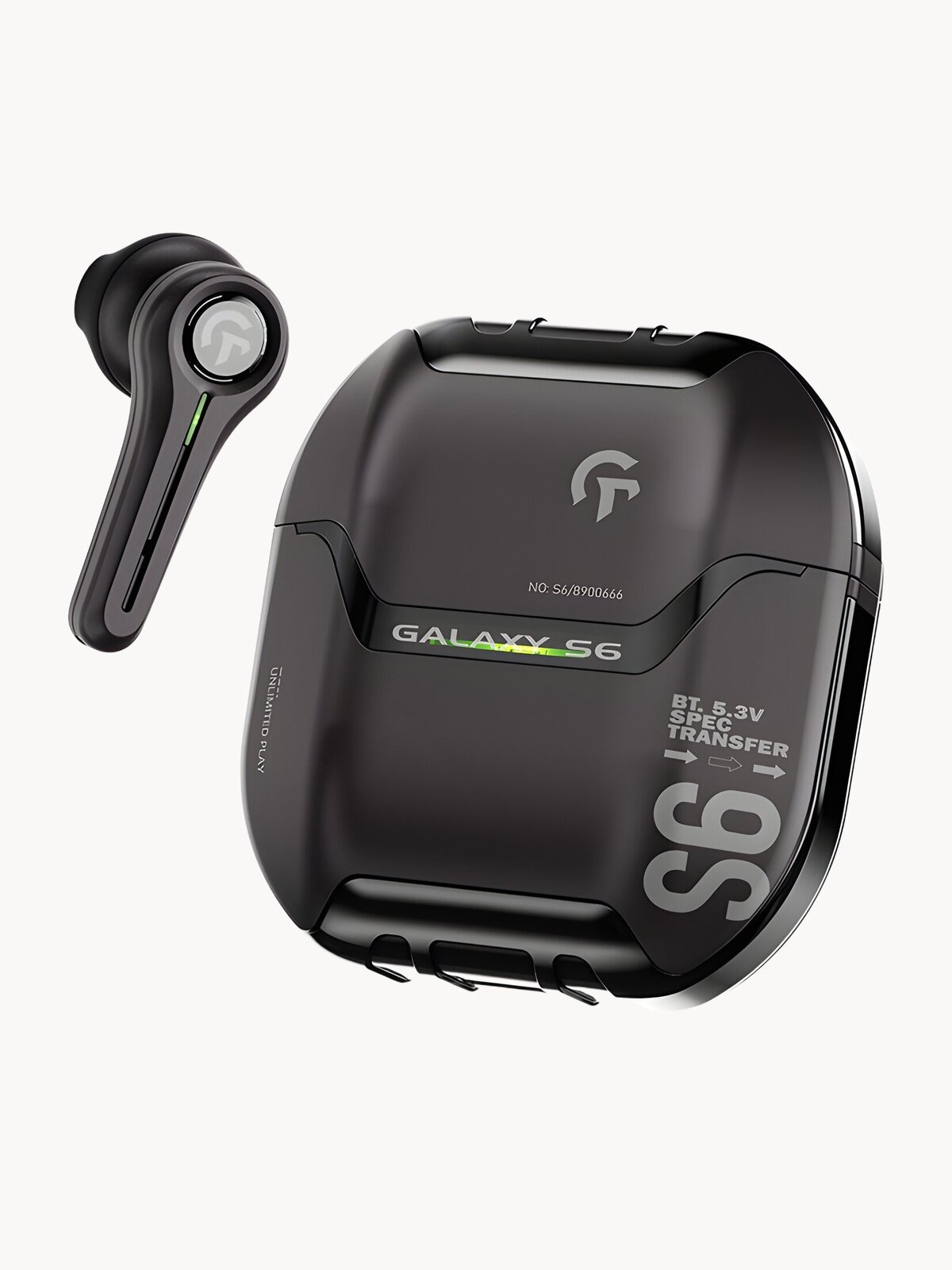 Наушники беспроводные вакуумные с активным шумоподавлением, вкладыши, TWS гарнитура с микрофоном, черные