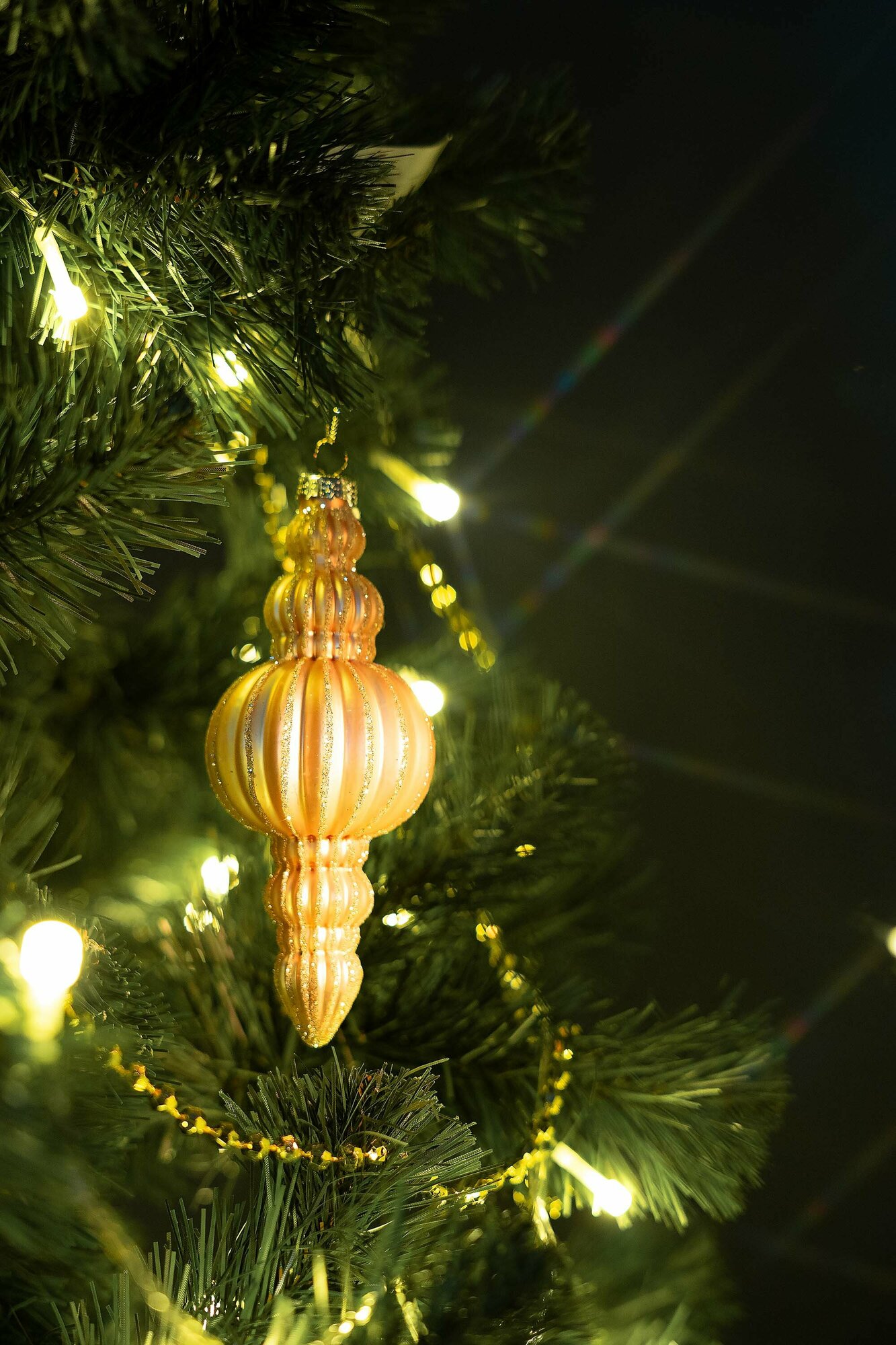 Елочная игрушка 6,5х16 см, стекло