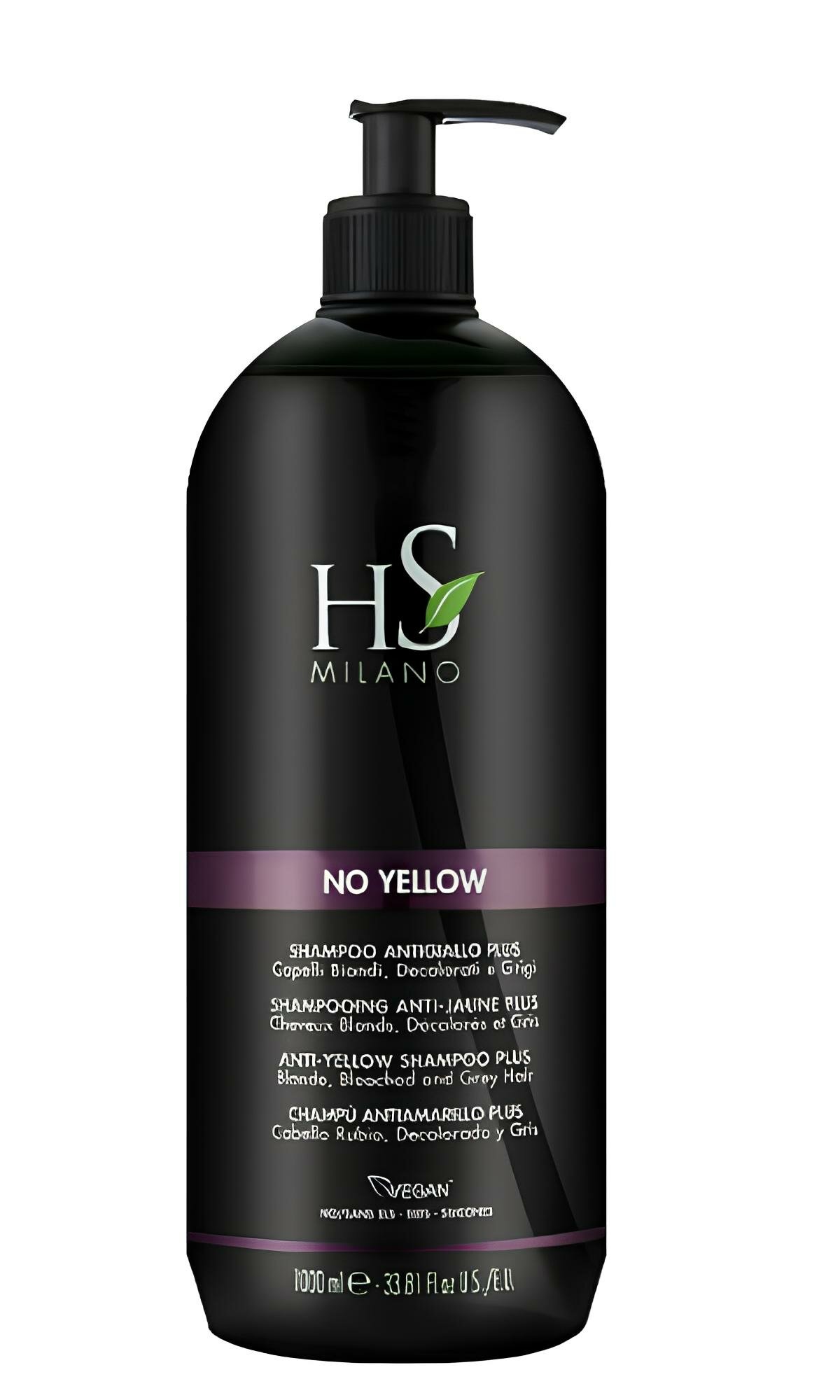 Шампунь для светлых и осветленных волос Dikson HS No yellow Shampoo Antigiallo plus, 1000 мл.