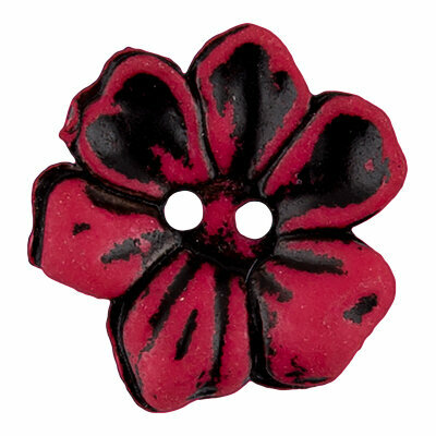 Пуговица "Gamma" AY 9985 24 " ( 15 мм) № D261 малиновый