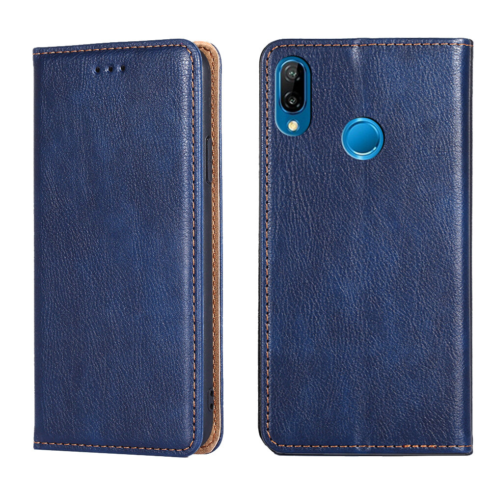 Чехол-книжка MyPads для Huawei P20 Lite / Nova 3e / Хуавей P20 Лайт,(синий)