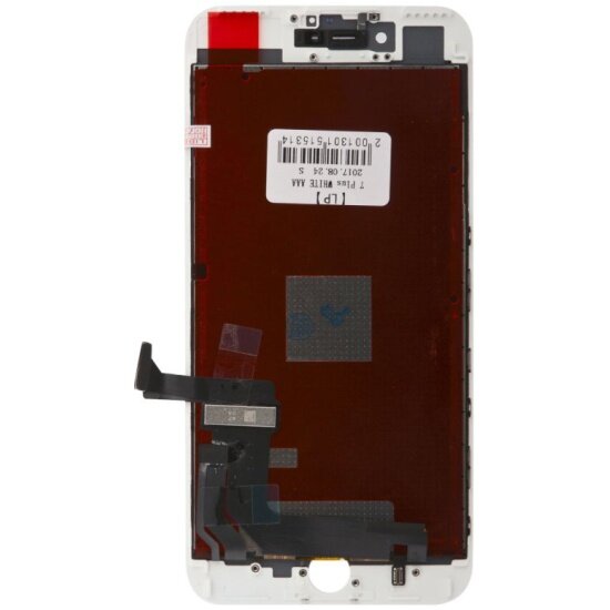 Дисплей с тачскрином LP для Apple iPhone 7 Plus с рамкой крепления, (яркая подсветка)белый (AAA) 1-я категория