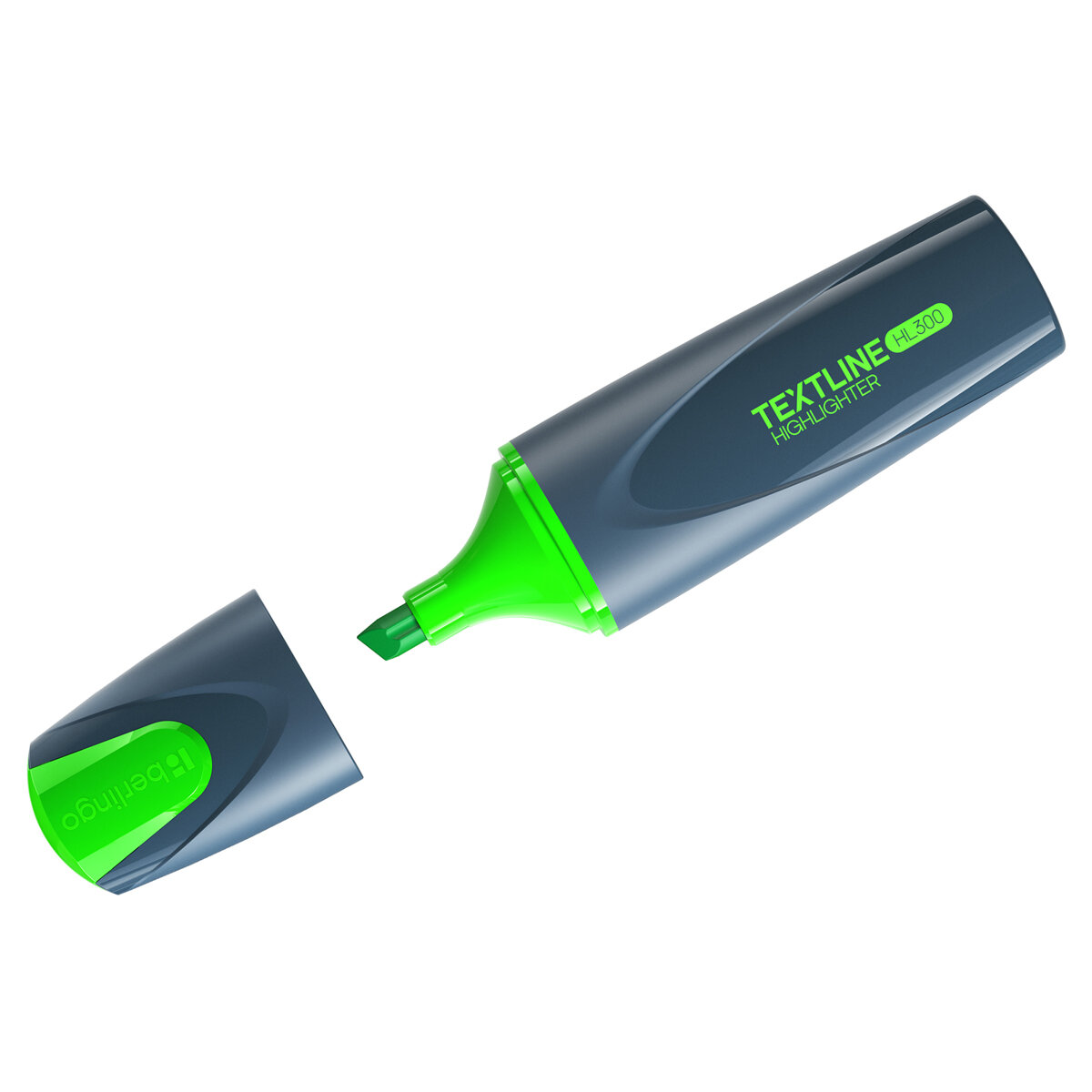 Комплект 24 шт, Текстовыделитель Berlingo "Textline HL300" зеленый, 1-5мм