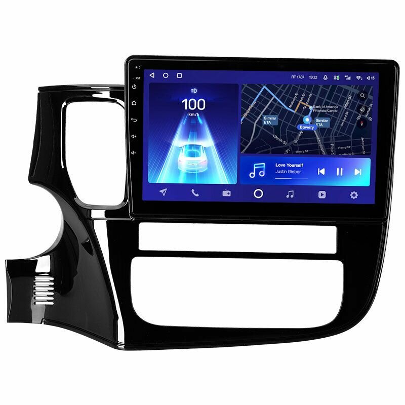 Автомагнитола с рамкой 2 din 10 дюймов для Mitsubishi Outlander 3 2012-2018 дорестайлинг / Android 6Gb+128Gb / GPS / Поддержка сим-карты / Камеры 360 гр./ Встроенные кулер охлаждения